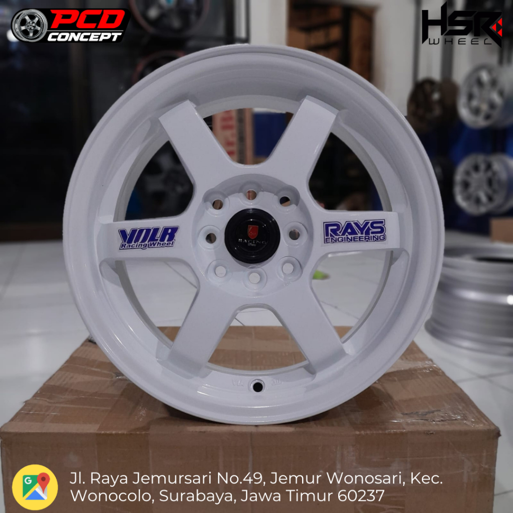 Jual VELG MOBIL RACING TE37 VOLK RAY DOBEL PCD 4X100-114,3 LEBAR 65 ...