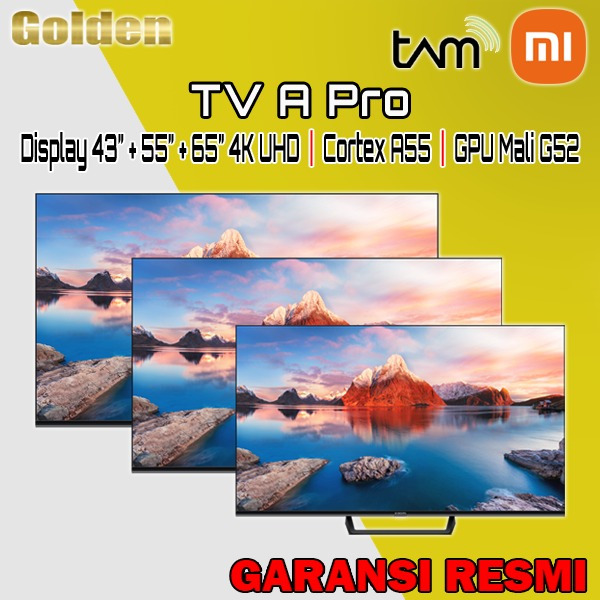 Jual Xiaomi Mi GTV TV A Pro 43" 55" 65" / 43 55 65 inch Android 4K FHD UHD RESMI | Shopee Indonesia