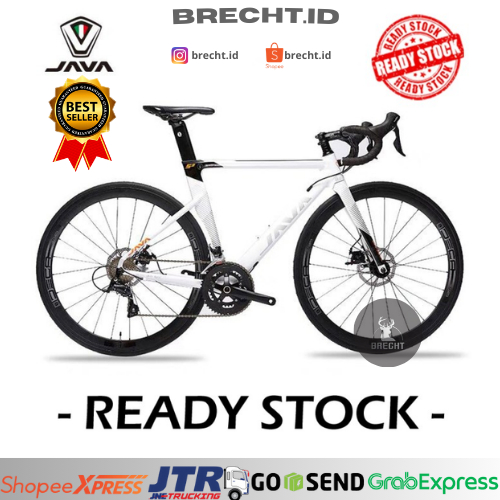 Jual Road Bike Sepeda Balap JAVA Siluro 3 Discbrake 18 Speed | Shopee ...