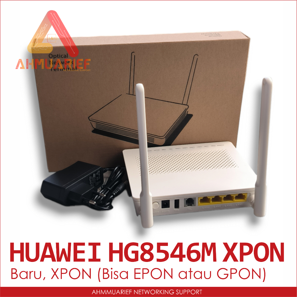 Jual BARU - MODEM ONT ONU HUAWEI ECHOLIFE HG8546M XPON (BISA EPON ATAU GPON) ROUTER ACCESS POINT ...