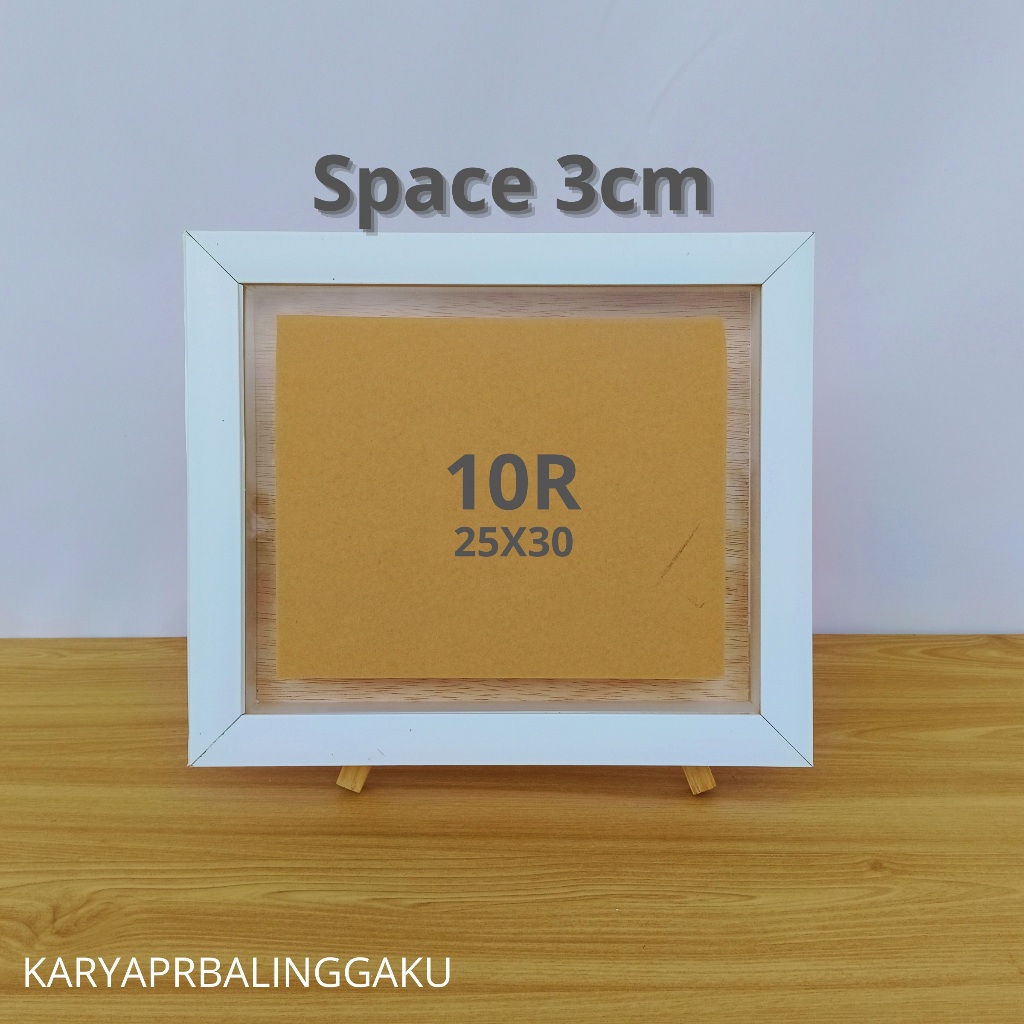 Jual Frame Putih 10R 25x30 (Space 3cm) Akrilik Transparan | Shopee ...