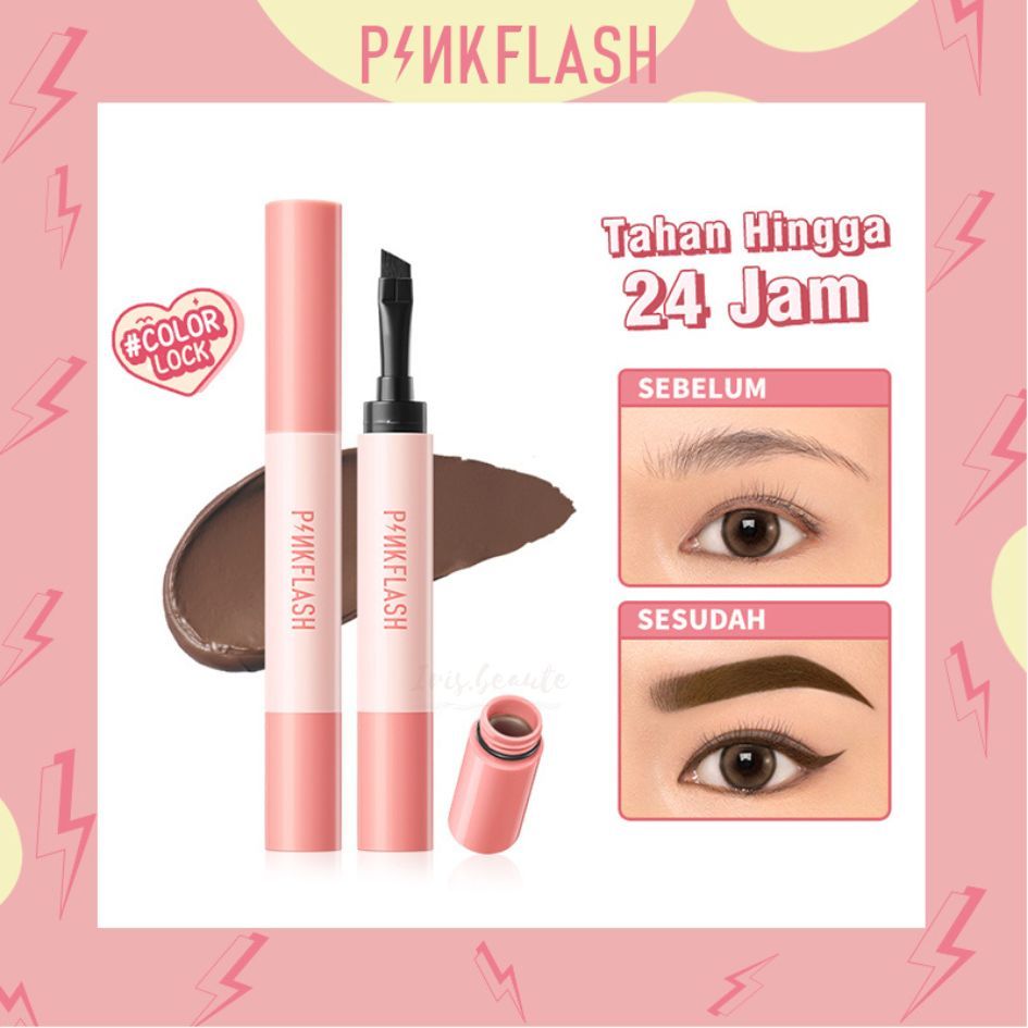 Jual PINKFLASH Smudge Proof Brow Pomade / Eyebrow Pencil / Pensil Alis ...