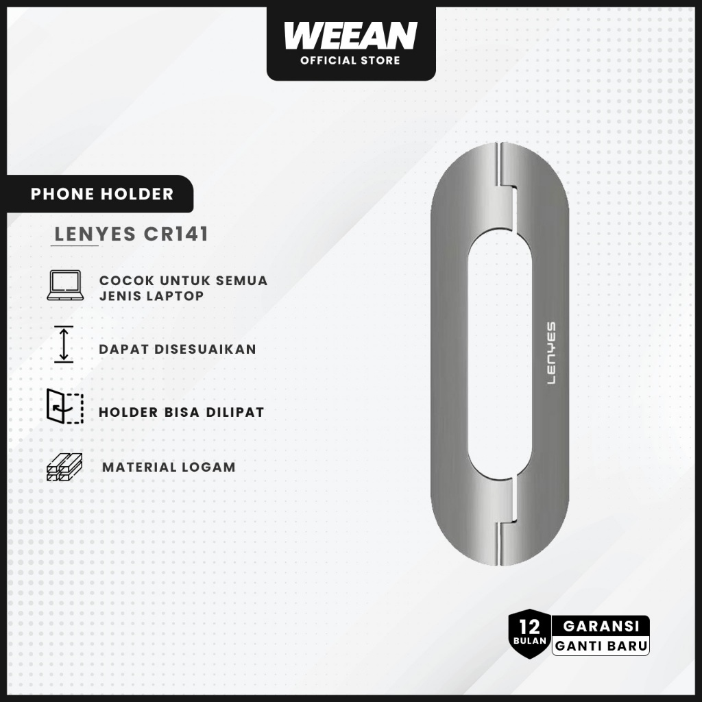 Jual WEEAN Holder Stand Laptop LENYES CR141 Stand Laptop Lipat Peninggi ...