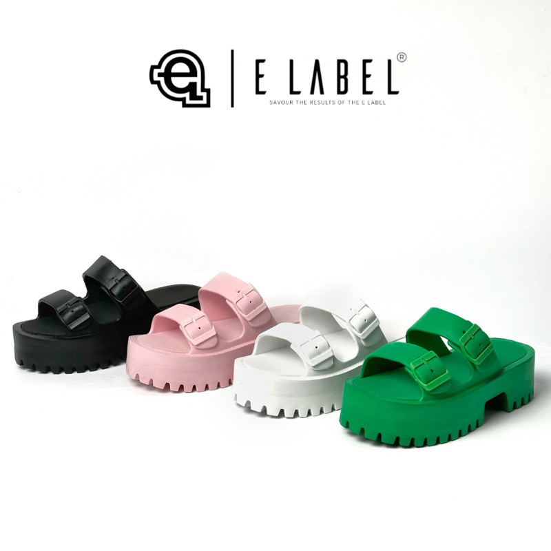 Jual E LABEL | Lunna Sandal | Sandal Jepit Hak Tinggi Sandal Karet ...