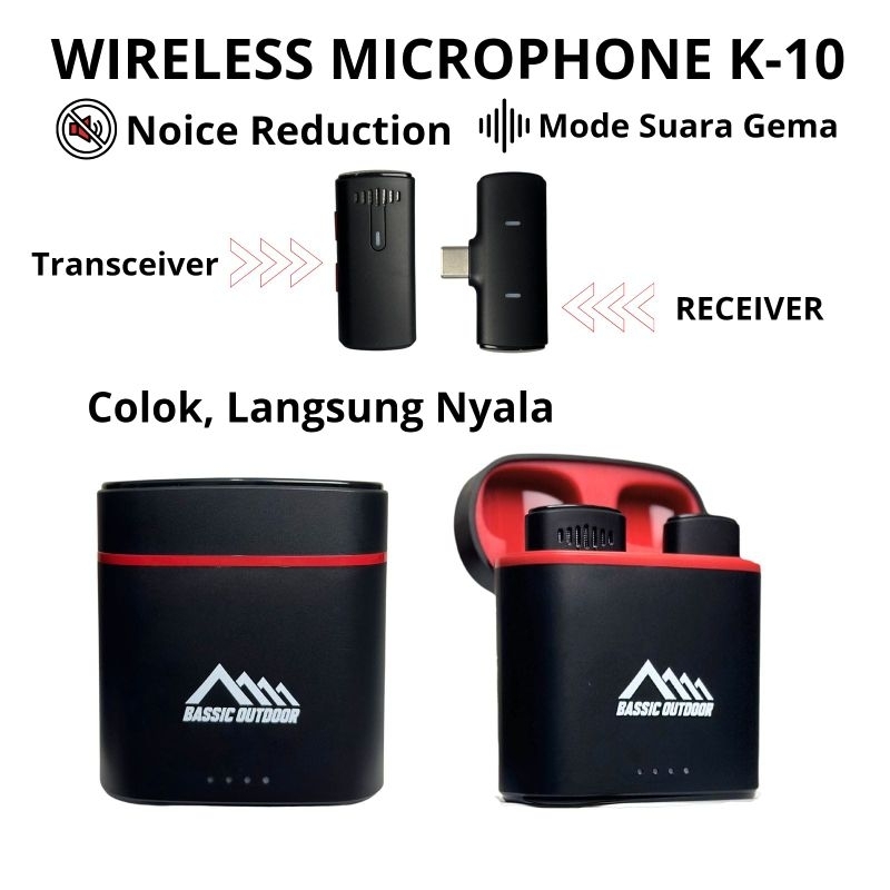 Jual Mic Type C Tipe K10 Bluetooth Plug & Play Mikrofon Mic Live ...