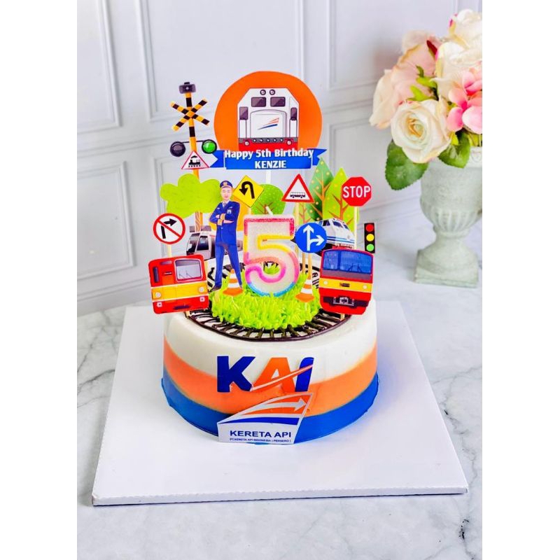 Jual kue ulang tahun anak birthday kai kereta api Indonesia | Shopee ...