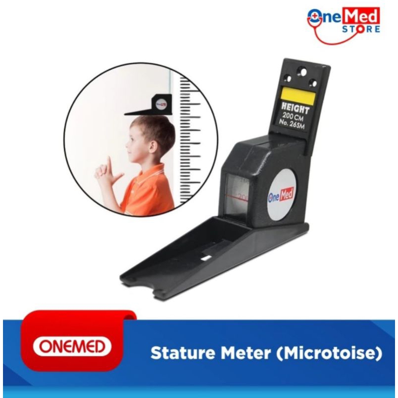 Jual ONEMED Statur Meter 2 Meter / alat Pengukur badan Onemed 2 Meter ...