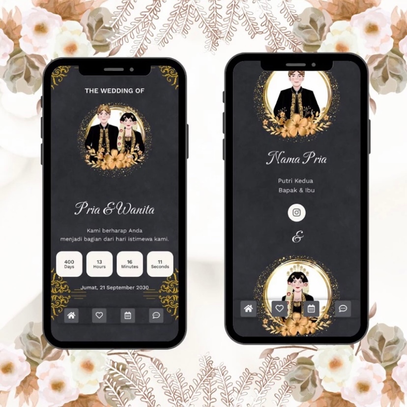 Jual Undangan Digital Website Pernikahan Design by Raja Digital ...