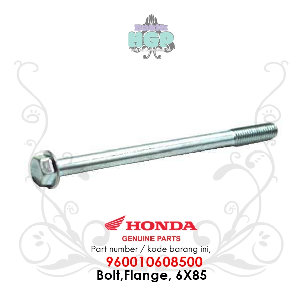 Jual Baut CVT Tengah Beat Vario (Bolt, Flange, 6X85) Ori AHM Baud ...