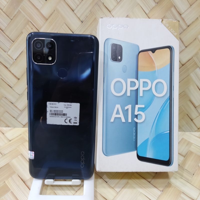 Jual Oppo A15 3/32GB Handphone Second Fullset Batangan Original ...