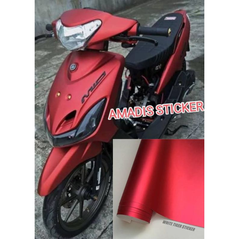 Jual Stiker skotlet motor metalik krom doff merah stiker scotlite motor ...