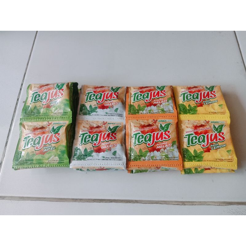 Jual teajus serbuk 4 variant renceng (10 sachet) | Shopee Indonesia