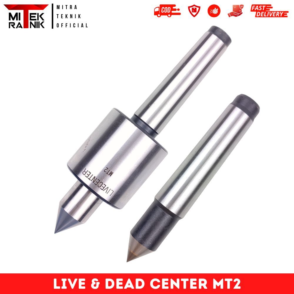 Jual MT2 Live Center Dead Center Penahan Benda Kerja Pada Mesin Bubut ...