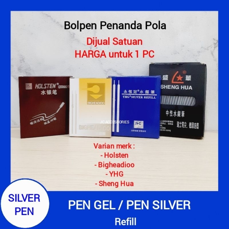 Jual PEN SILVER PEN SHENG HUA YHG BIGHEADIOO HOLSTEN LEATHER MARK ...
