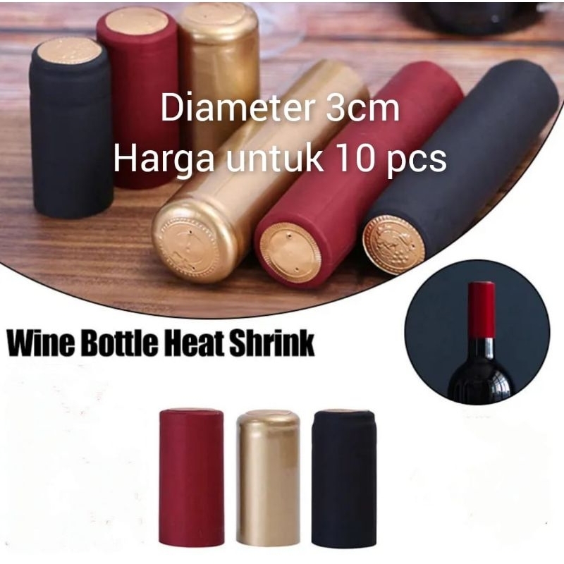 Jual segel tutup botol wine anggur madu diameter 3cm(10 pcs) | Shopee ...