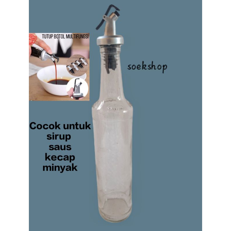 Jual BOTOL KACA DISPENSER 460ML, BOTOL SIRUP, BOTOL JUS | Shopee Indonesia
