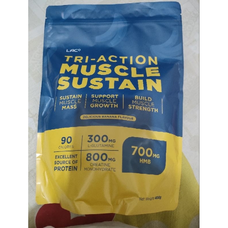 Jual LAC PROTEIN TRI ACTION MUSCLE SUSTAIN | Shopee Indonesia