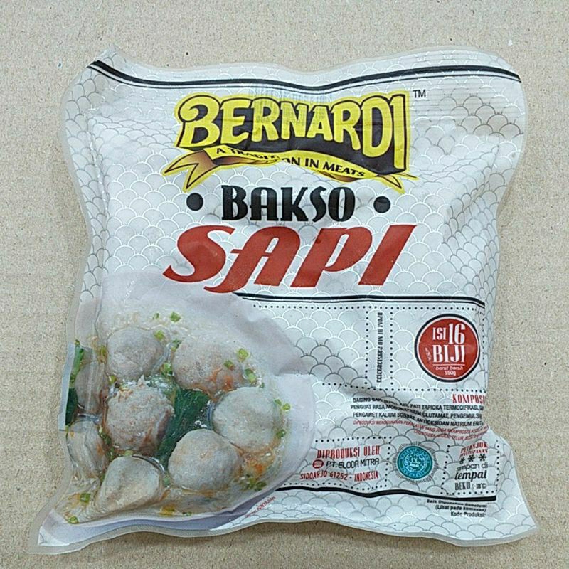 Jual Bernardi Bakso Sapi 16 Bj | Shopee Indonesia