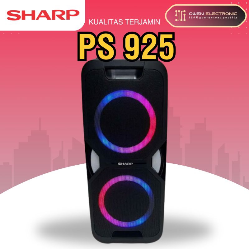 Jual SHARP PARTY PS 925 SPEAKER AKTIF PORTABLE SYSTEM BLUETOOTH PS-925 | Shopee Indonesia