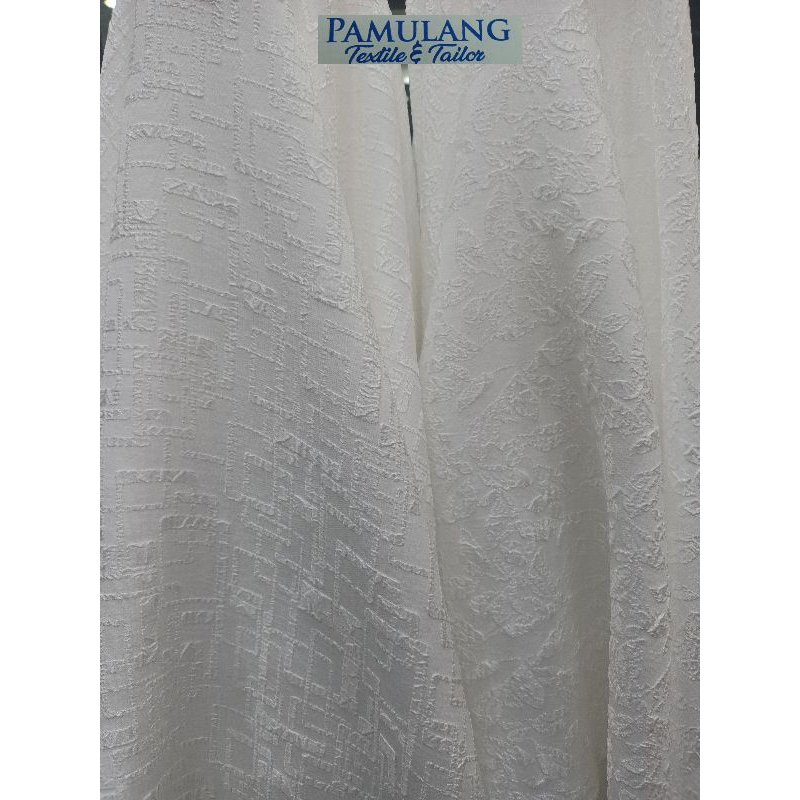 Jual Kain JAQUARD EMBOS PREMIUM BLACK WHITE SERIES || Harga Per ...