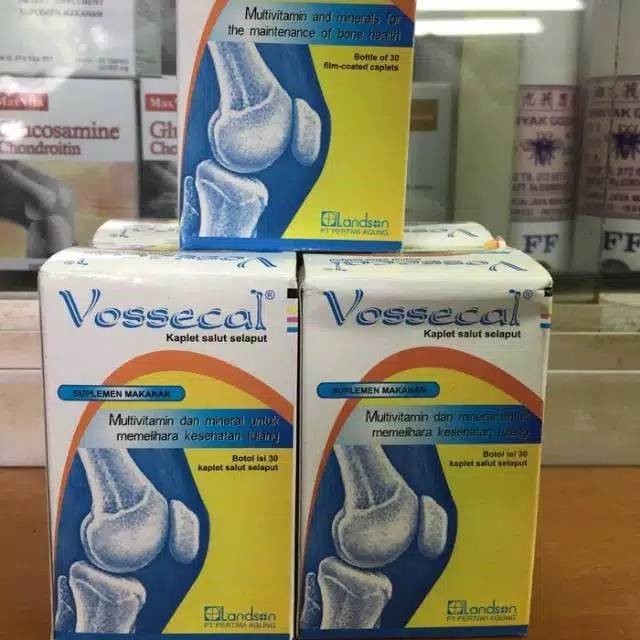 Jual VOSSECAL box isi 30 kaplet suplemen tulang | Shopee Indonesia
