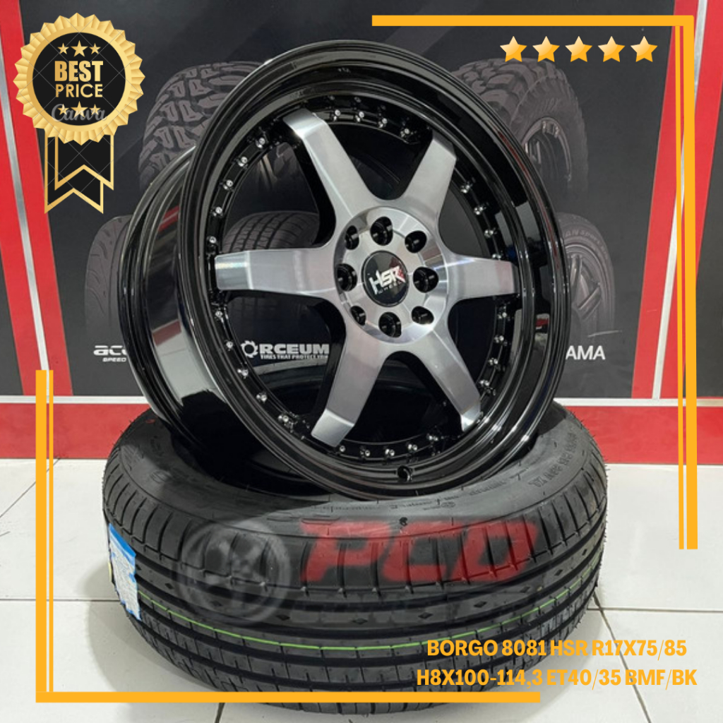 Jual Velg HSR palang 6 JDM r17 lebar belang 75/85 cocok untuk jazz ...