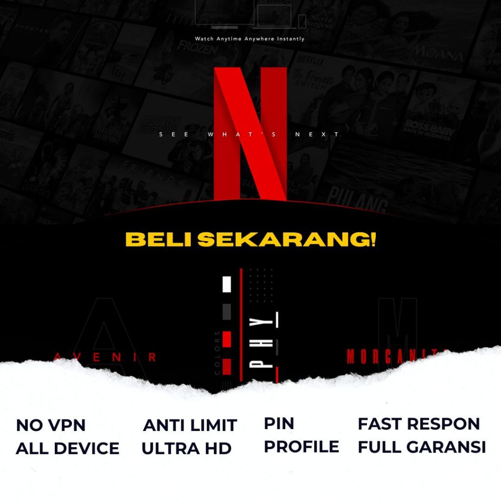 Jual NETFLIXX PREMIUM 1 BULAN RESMI UHD 4K 100% FULL GARANSI ULTRA HD | Shopee Indonesia