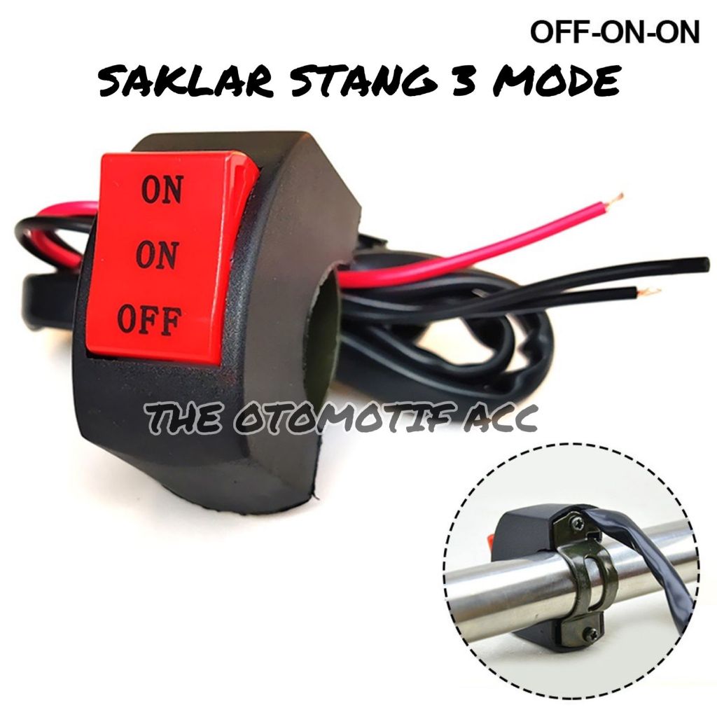 Jual Saklar Brecket Stangon On Off 3 Fungsi / Saklar Lampu Power Switch ...