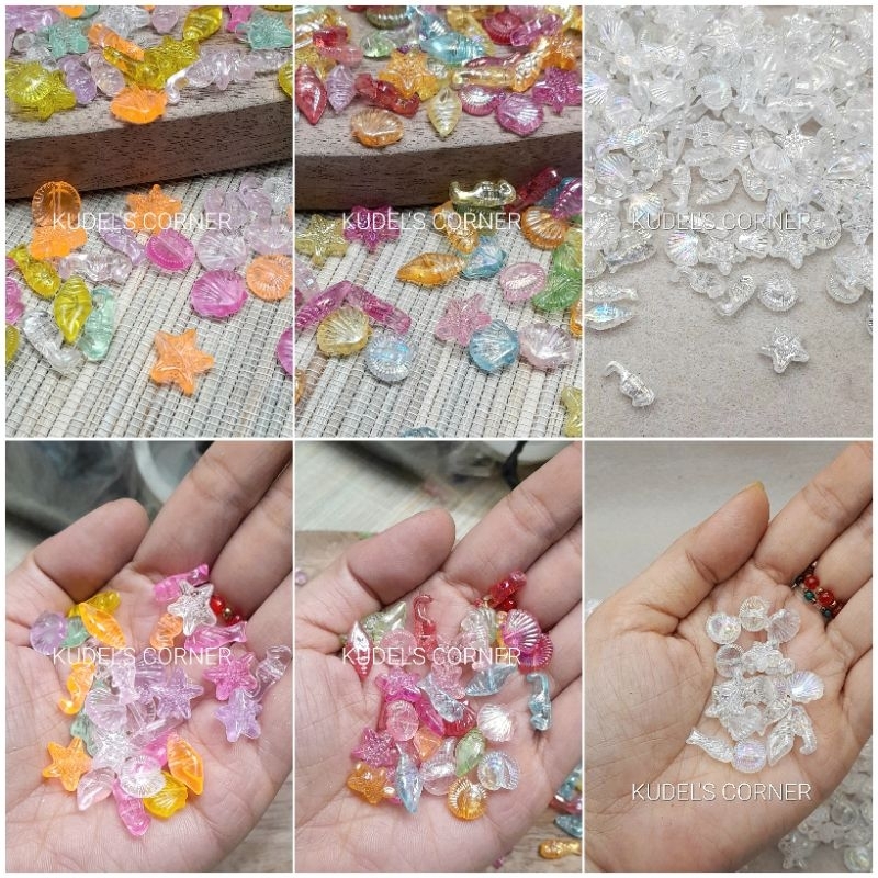 Jual 5gr manik mote biota laut bening pelangi | Shopee Indonesia