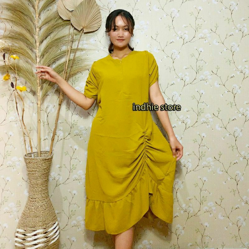 Jual Daster Crinkle Airflow model Serut Kerut Busui LD 110 / Daster ...