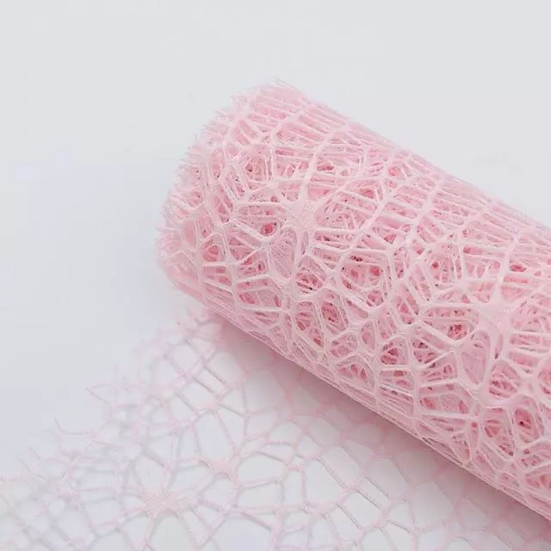 Jual kain jaring buket / spider / wrapping flower mesh THW / lembar ...