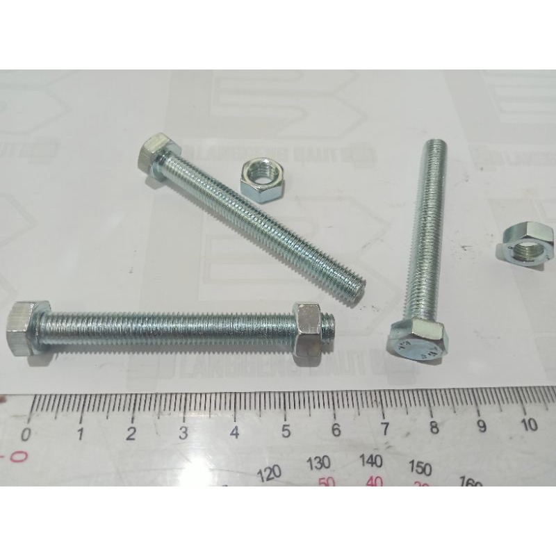Jual Baut Mur M7 X 60 / Kunci 11 Panjang 6cm M7x60 | Shopee Indonesia