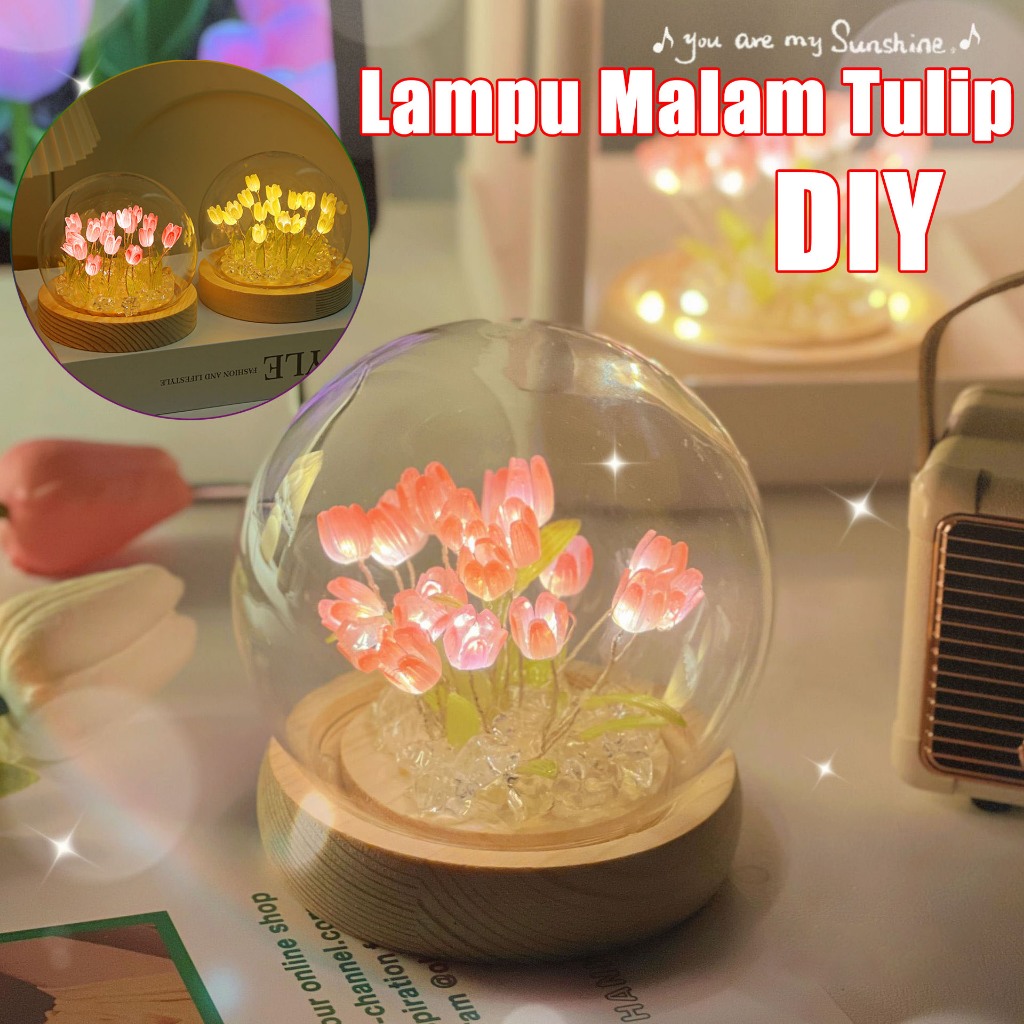 Jual Tulip Malam Lampu Led Kamar Tidur Ins DIY Untuk Dekorasi Hadiah ...