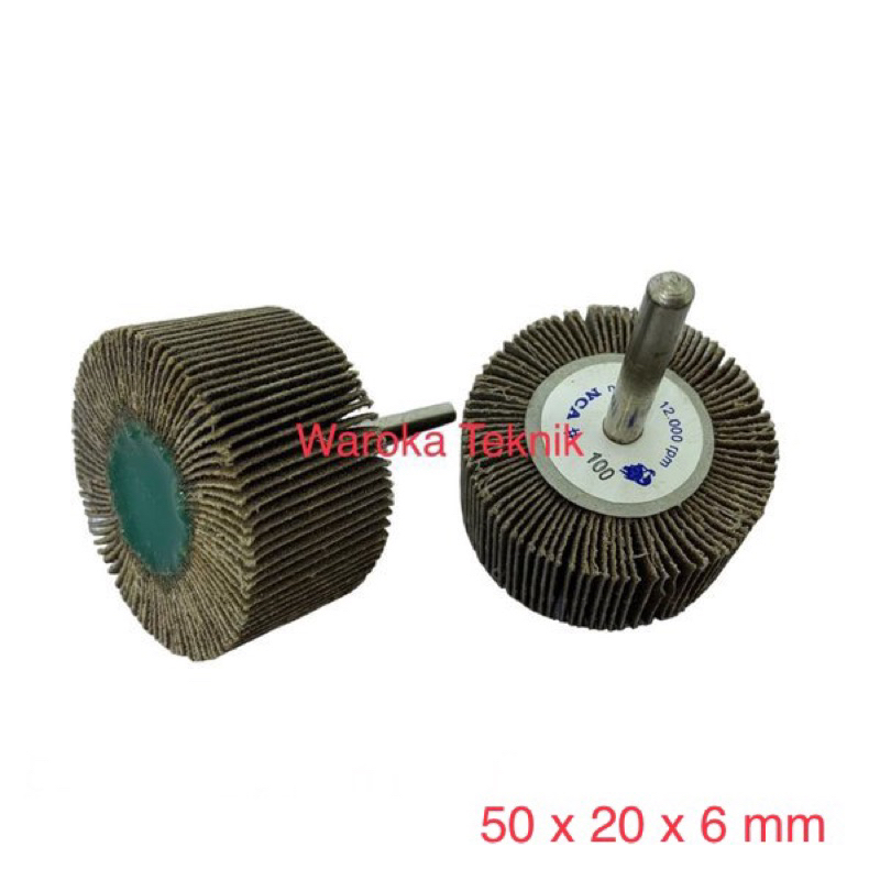 Jual Flap Wheel 50 mm Mata Tuner Gerinda Amplas Rotary fan grinder baru ...