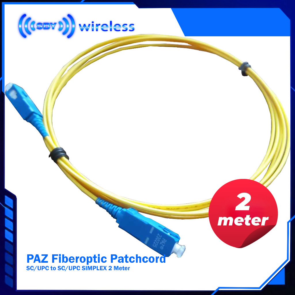 Jual PAZ Patch Cord Core SC UPC to SC UPC 1m 1.5m 2m 3m 1meter 1,5meter ...