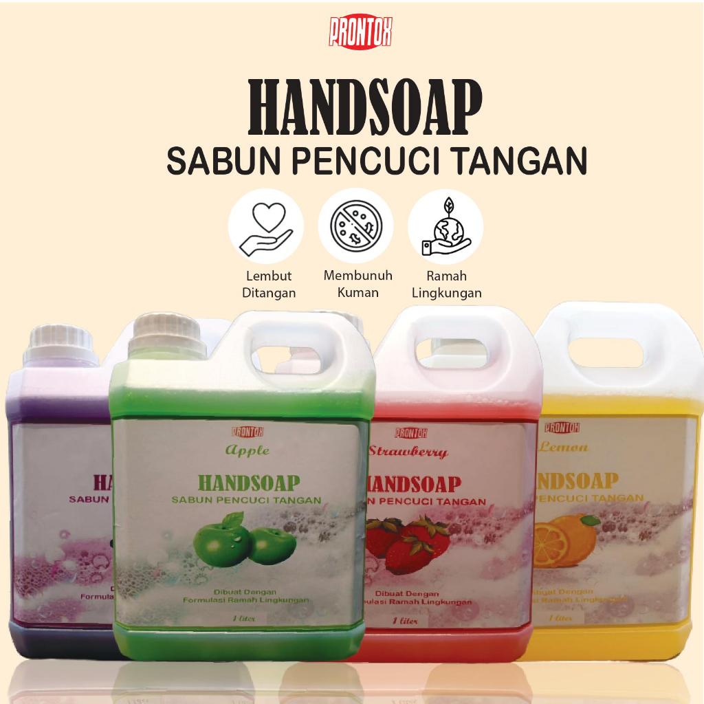 Jual Cairan Sabun Cuci Tangan 1 Liter Prontox Handsoap Segar Buah Alami ...