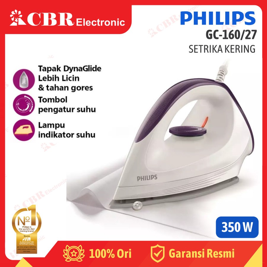 Jual Setrika Kering PHILIPS GC-160/27 (Affinia) | Shopee Indonesia
