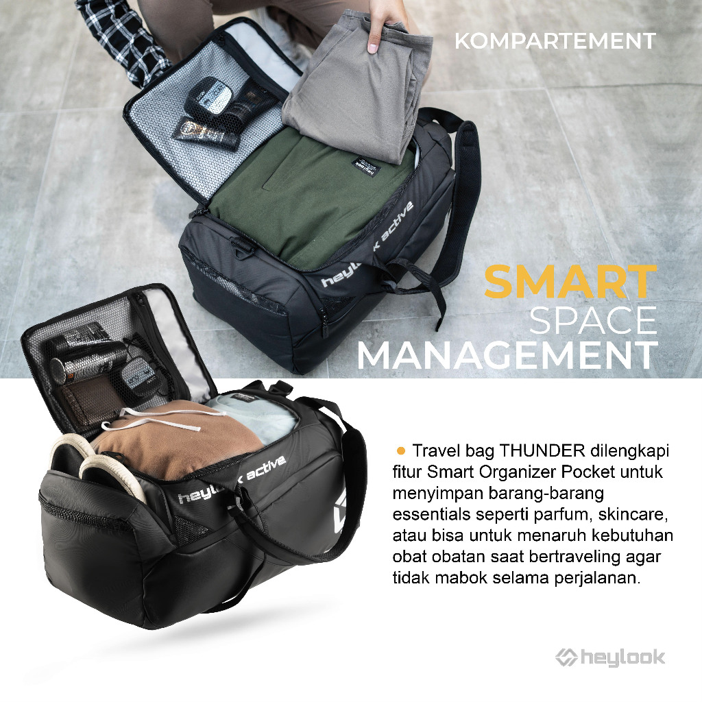 Jual HEYLOOK Official - Travelbag Pria Multyfungsi 3 in 1 THUNDER ...