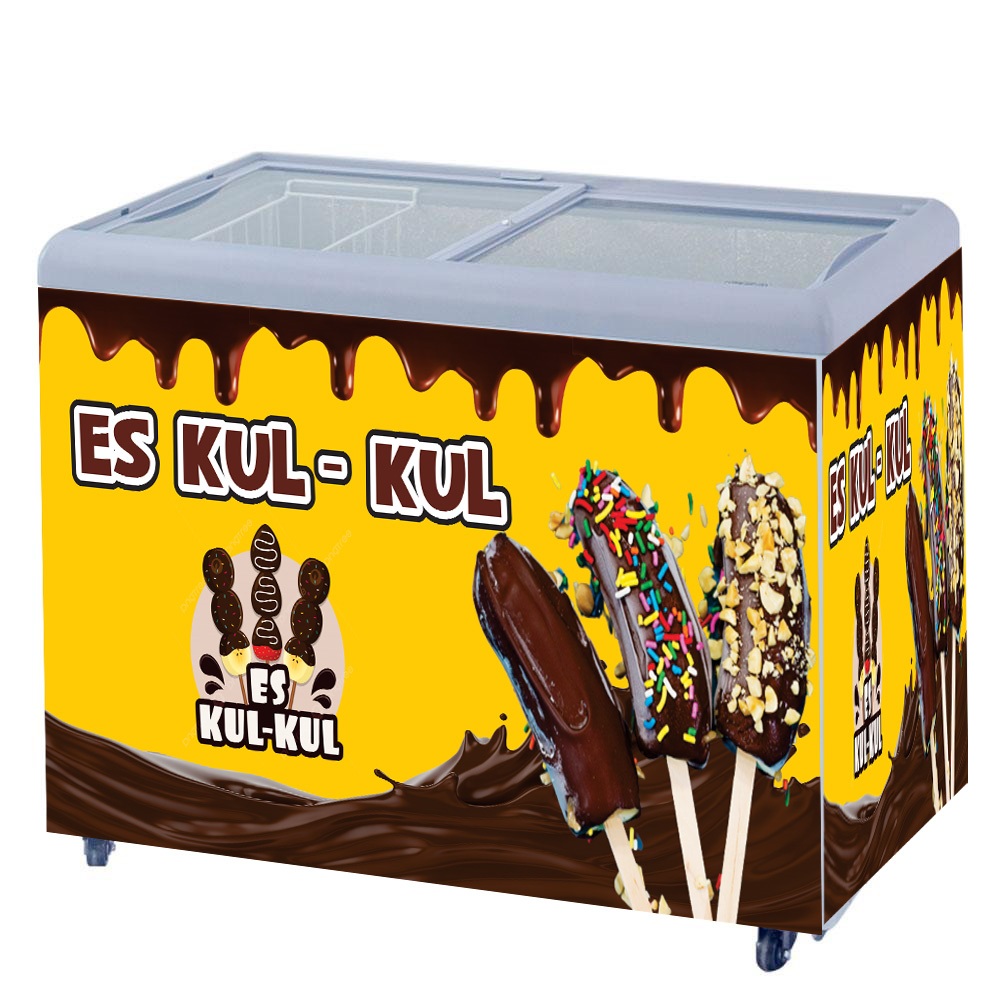 Jual Stiker Freezer KULKAS Motif Ice es kul kul | Shopee Indonesia