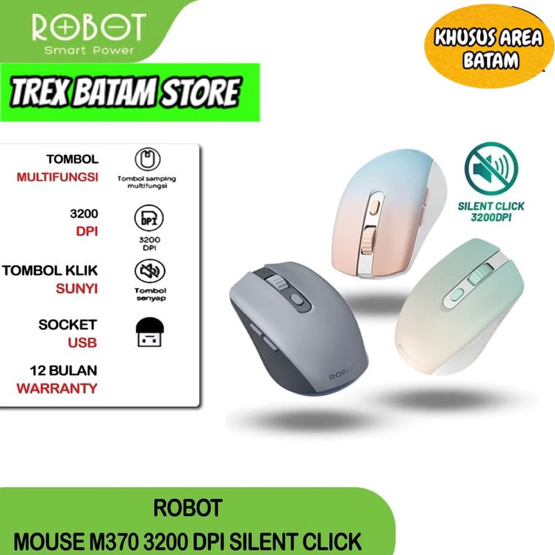 Jual MOUSE WIRELESS ROBOT SILENT CLICK M370 NEW [ BATAM ] | Shopee ...