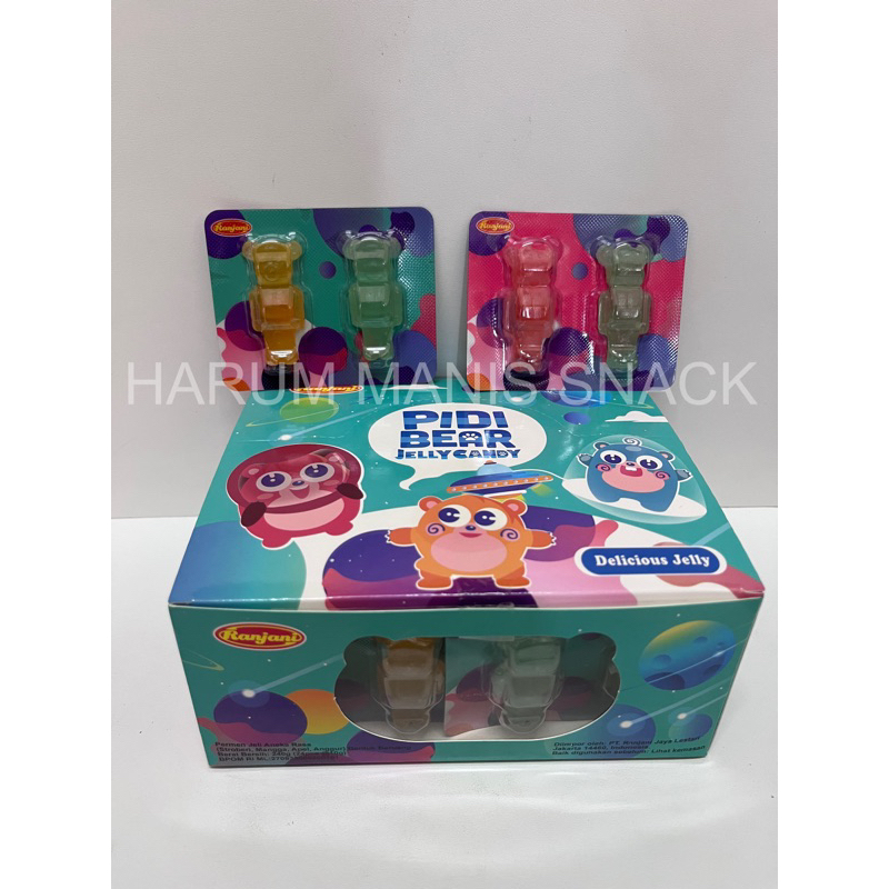 Jual Pidi Bear Jelly Candy Aneka Rasa Jeli isi 24 pcs | Shopee Indonesia
