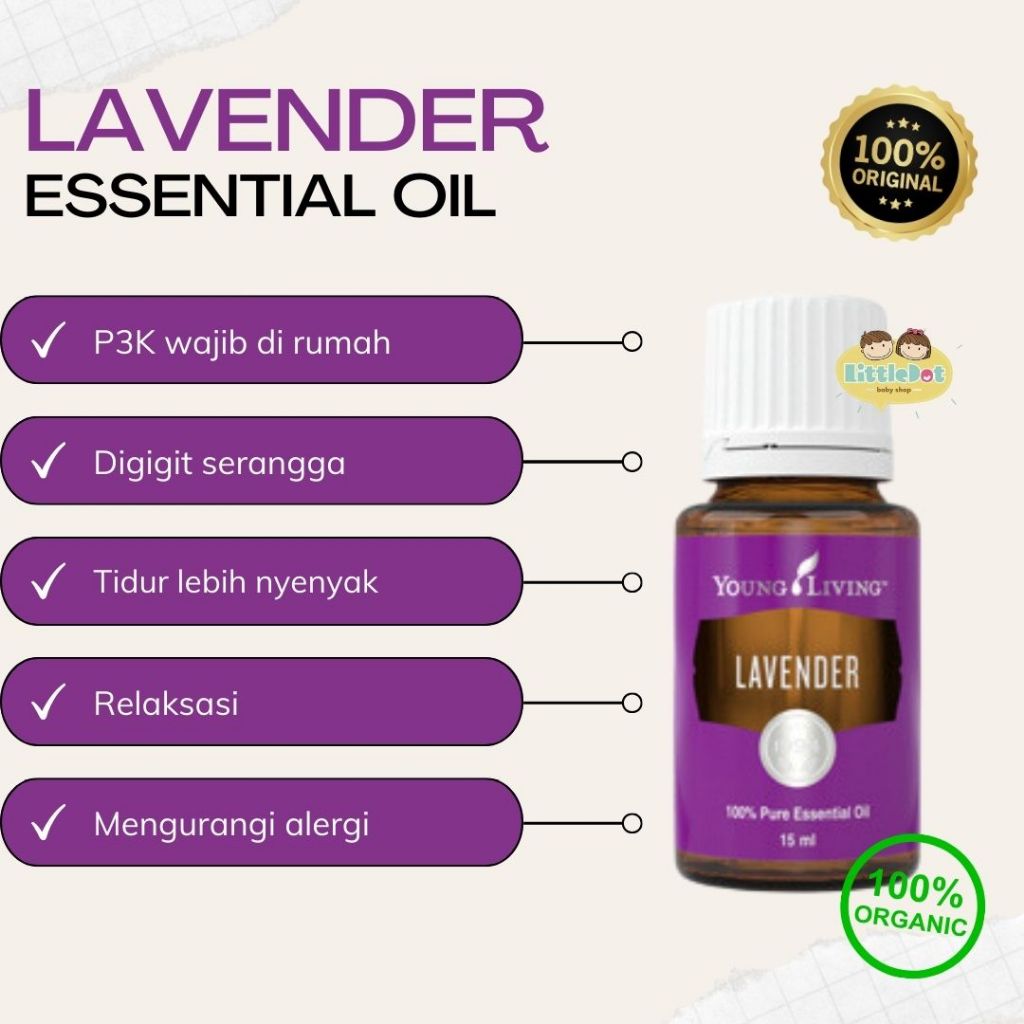 Jual Lavender Oil 15ml untuk bantu tidur dan P3K dirumah pengganti betad1ne/untuk luka | Shopee ...