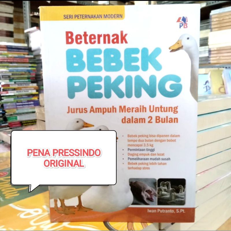 Jual BUKU BETERNAK BEBEK PEKING - IWAN PUTRANTO | Shopee Indonesia