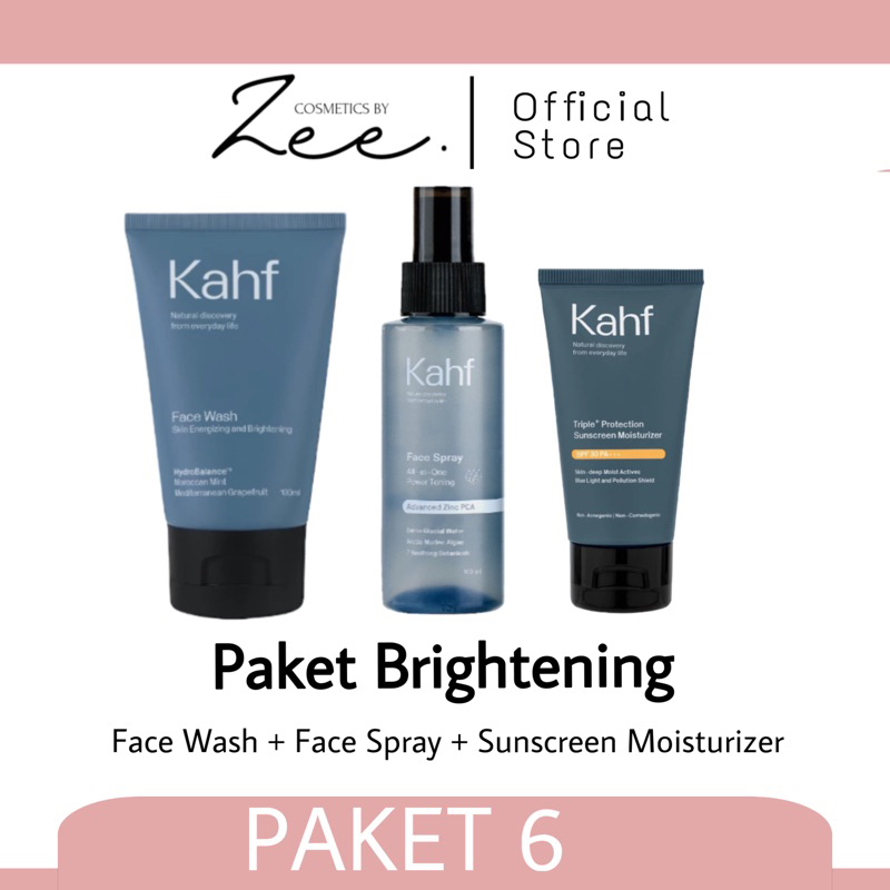 Jual Kahf Paket Face Care | Skincare Pria | Kahf Paket Lengkap | Shopee ...