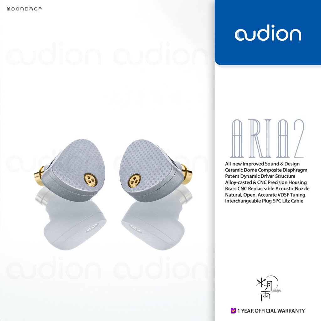 Jual MOONDROP ARIA 2/ARIA2 Full-field Hi-Fi 2pin In-ear IEM/Earphone ...