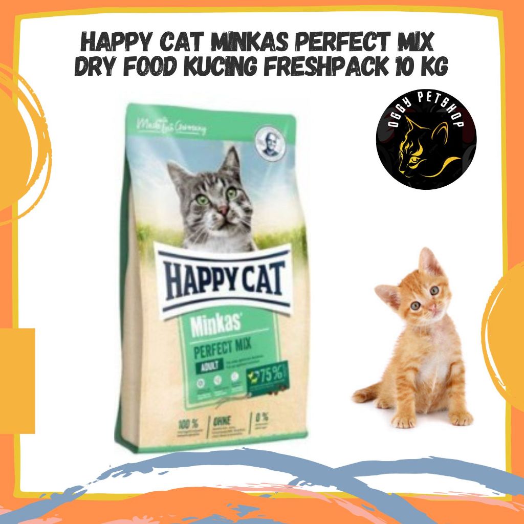 Jual [GRAB GOJEK] Happy Cat PERFECT MIX Dry Food Kucing Freshpack 10 kg ...