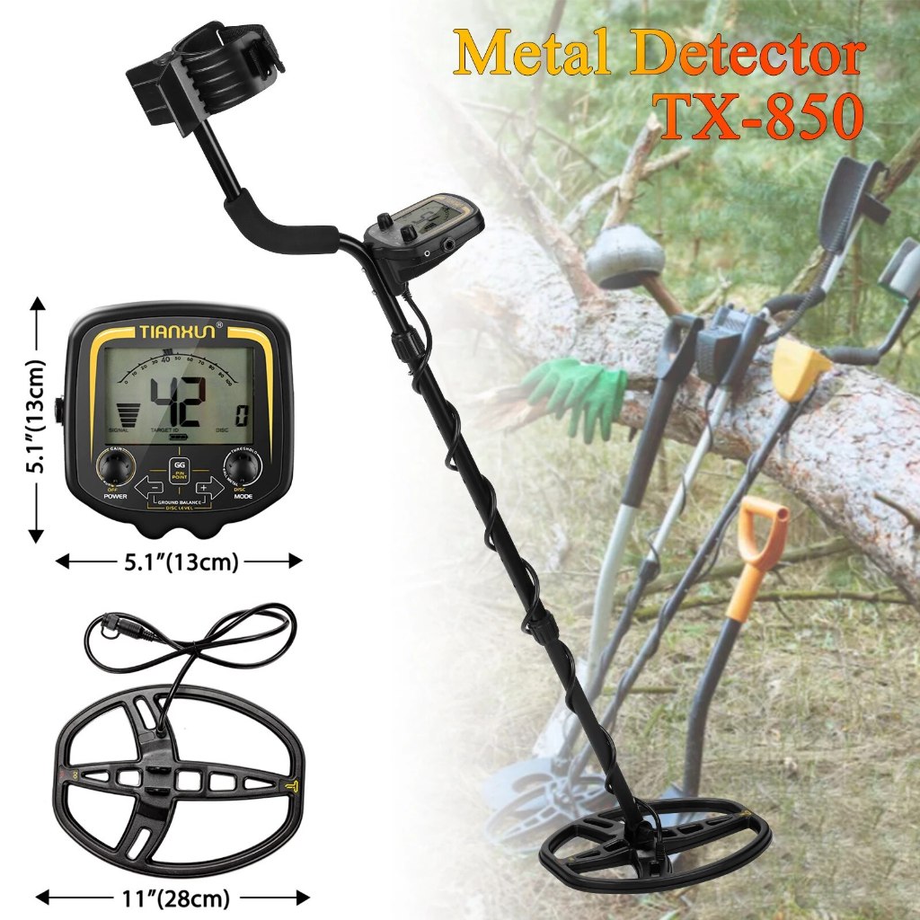 Jual TX850 Metal Detector Logam Gold Pendeteksi Emas Underground Metal ...