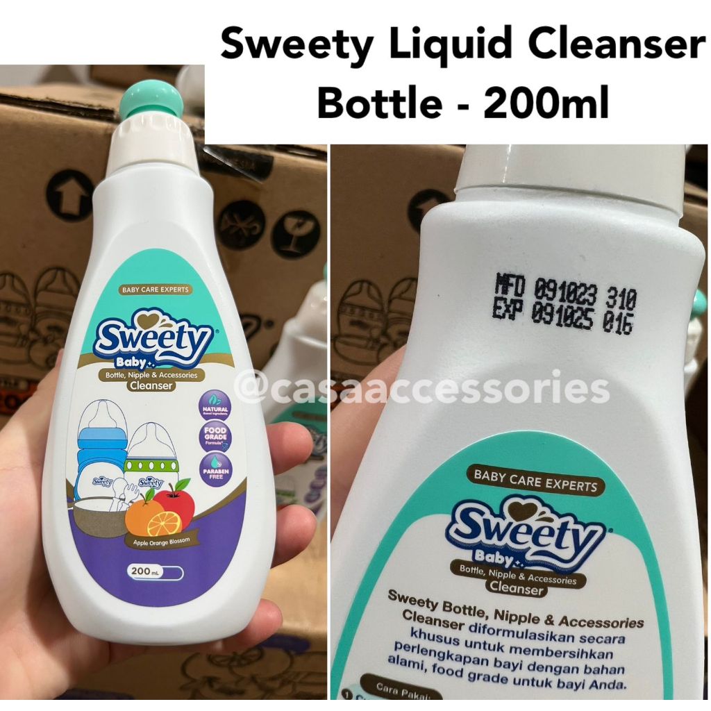 Jual Sweety Baby Liquid Cleanser Bottle Nipple 200ml | Shopee Indonesia