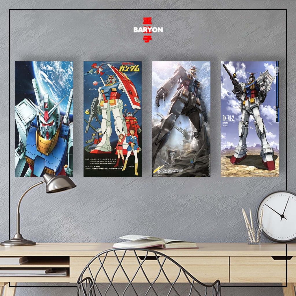 Jual BARYON GUNDAM RX 78 Hiasan Kamar Pajangan Poster Kayu Wall Decor ...