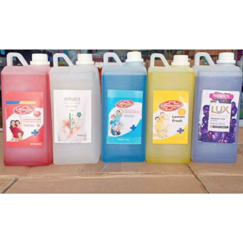 Jual Promoo Sabun Mandi Cair Repack Kemasan 1 Liter Shinzui Lux